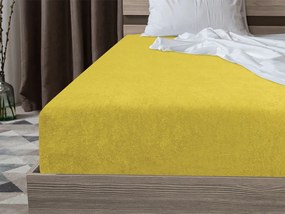Froté prostěradlo EXCLUSIVE žluté 140x200 cm