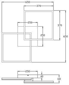 Fabas Luce 3394-66-102 - LED Stmívatelné svítidlo BARD LED/52W/230V 4000K bílá