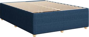 Box spring postel s matrací modrá 160x200 cm textil 3285587