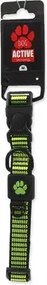 ACTIVE DOG Obojek Strong M limetka / Pro psy / Nylonový / 2x34-49 cm