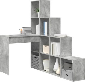 Rohový psací stůl Betonově šedá 101,5 x 149,5 x 149,5 cm 3337244
