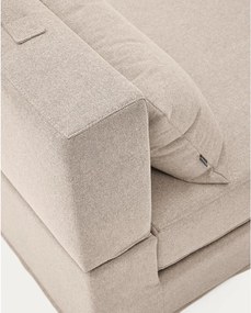 Rozkládací křeslo šedobéžové Arty – Kave Home