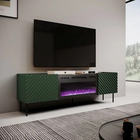 TV stolek Onda 180,5 cm zelený/dub artisan