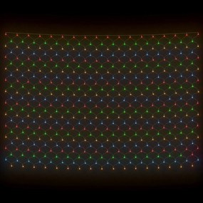 Vánoční světelná síť barevná 4 x 4 m 544 LED vnitřní i venkovní 328785