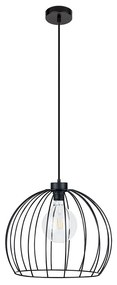 Závěsné svítidlo COOP, 1xMax.60W, černé kovové stínítko, B