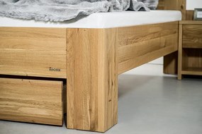 AHORN Dvoulůžková postel GRADO - dub divoký ROZMĚR: 200 x 220 cm