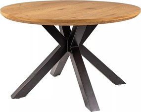 Kulatý jídelní stůl Ritmo 120 cm dub přírodní/černý