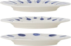 BLOOMINGVILLE Set 3 talířů LINORA modrý 28 cm