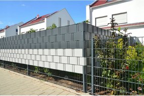 Krycí páska na plot ANTRACIT PVC Basic line RAL 7016 - 19cm x 35m + dárek 20 klipů ZDARMA