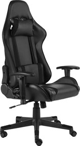 vidaXL Otočná herní židle PVC [20481] Barva: Černá