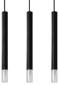 Sollux Lighting Závěsné svítidlo WEZYR 3 Černá