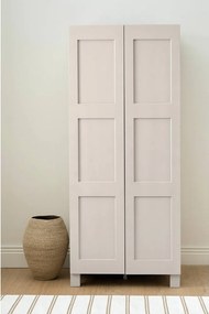 Šedobéžová závěsná šatní skříň z MDF 80x190x61 cm Ben – Ellos Home