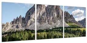 Obraz horské krajiny  (90x30 cm)
