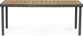 Zahradní stůl KAMPA - polywood / šedá hliníková konstrukce