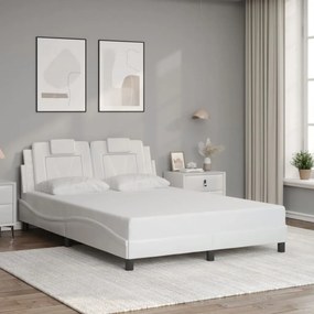 Rám postele Viana bez matrace bílý 120x200 cm umělá kůže 3208083