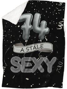 Deka Stále sexy – Černá (věk: 74, Podšití beránkem: ANO)