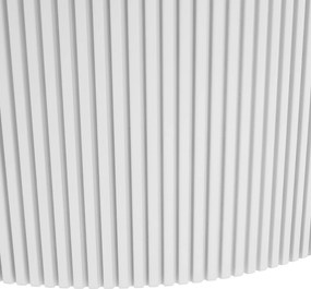 Konferenční stolek, bílý mramor/MDF, průměr 80 cm, MAHIR TYP 1