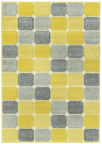 Koberce Breno Kusový koberec PORTLAND 172/RT4J, Žlutá, Vícebarevné, 133 x 190 cm