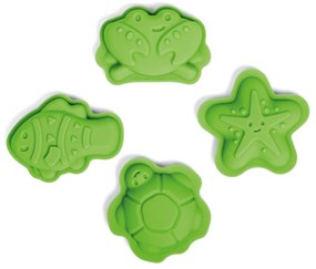 Bigjigs Toys Silikonové formičky zelené Meadow