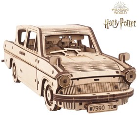 Ugears 3D dřevěné mechanické puzzle Harry Potter Létající Ford Anglia