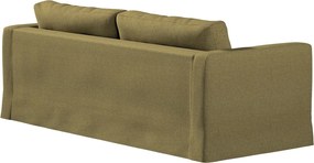Potah na pohovku IKEA  Karlstad 3-místná, nerozkládací, dlouhý barva zelená látka pletený vzor