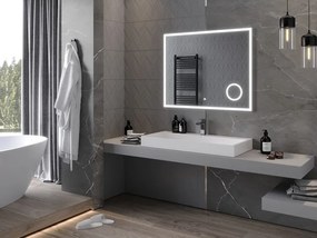 Mexen Kala, LED koupelnové zrcadlo s podsvícením a kosmetickým zrcadlem 100 x 80 cm, 6000K, ochrana proti zamlžování, 9820-100-080-611-00