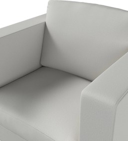 Potah na křesko IKEA Karlanda, krátký barva šedá látka pletený vzor
