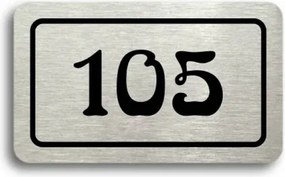 ACCEPT Číslo na dveře - typ 12 (50x30mm) - bílá tabulka - barevný tisk
