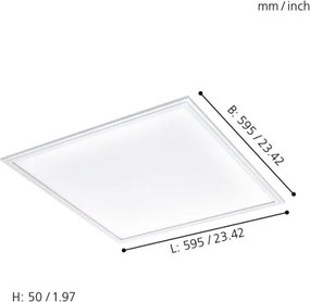 Eglo 33204 - LED RGBW Stmívatelné svítidlo SALOBRENA-C LED/34W/230V + DO