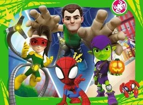 Ravensburger Spidey a jeho úžasní přátelé 4 v 1 - 12+16+20+24 dílků /