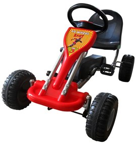 GO CART šlapací auto červené