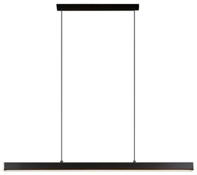 Toolight Toolight, LED závěsné svítidlo 80cm, 15W, APP1447-CP, černá matná, OSW-02391