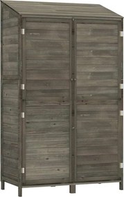 Zahradní kůlna antracitová 102x52x174,5cm masivní jedlové dřevo 152192
