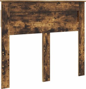 Rám postele s čelo Kouřový dub 120 x 190 cm Kompozitní dřevo 3410007
