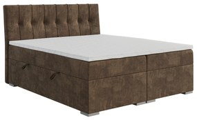 Kontinentální postel 180 cm Driny (karamelová) (s matrací a úl. prostorem). 1043360
