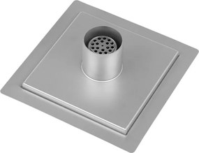 BPS-koupelny Čtvercový sprchový odtokový žlab DL08-QUBE-G3  15x15 cm, satén