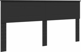 Rám postele s čelo Černá 180 x 200 cm Kompozitní dřevo 3408824