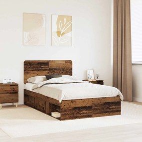 Rám postele Staré dřevo 120 x 190 cm Masivní borové dřevo 3412522