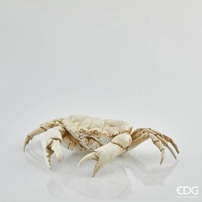 Dekorace krab krémový, 12x46x28 cm