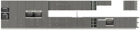 Kuchyňská skříňka Grey 60x60 GN-72 1F (45°)