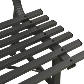 Zahradní lavička 110 cm ocel černá 317135