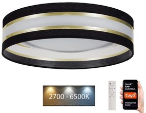 Belis | LED Stmívatelné stropní svítidlo SMART CORAL LED/24W/230V Wi-Fi Tuya černá + DO | BE0876