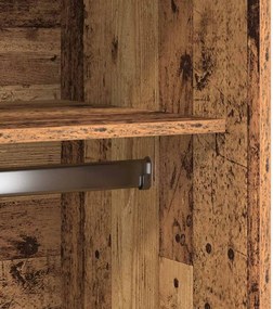 Šatní skříň old wood 100 x 50 x 200 cm kompozitní dřevo 3318624
