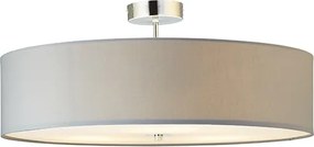 Brilliant 93522/22  Stropní lustr ANDRIA světle šedá textilie, průměr 60cm