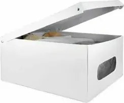 Compactor SMART 4 Skládací úložná krabice s víkem bílá / PVC / 50 x 40