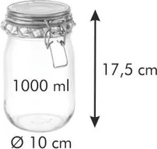TESCOMA Zavařovací sklenice s klipem DELLA CASA 1000 ml
