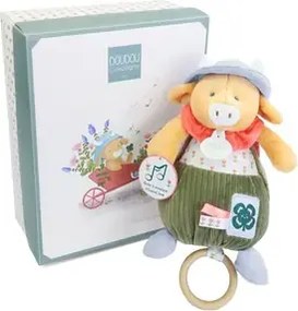 Doudou Dárková sada Plyšová kravička Aneth hrající melodii 20 cm / od
