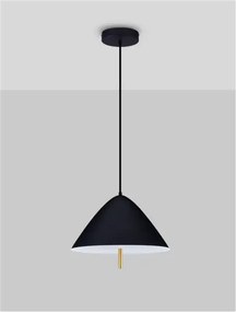 LED černý moderní lustr Oros