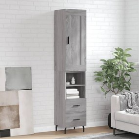 Skříň highboard šedá sonoma 34,5 x 34 x 180 cm kompozitní dřevo - Default Title