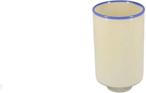 Krémová skleněná váza (výška 26 cm) Milo – ONA